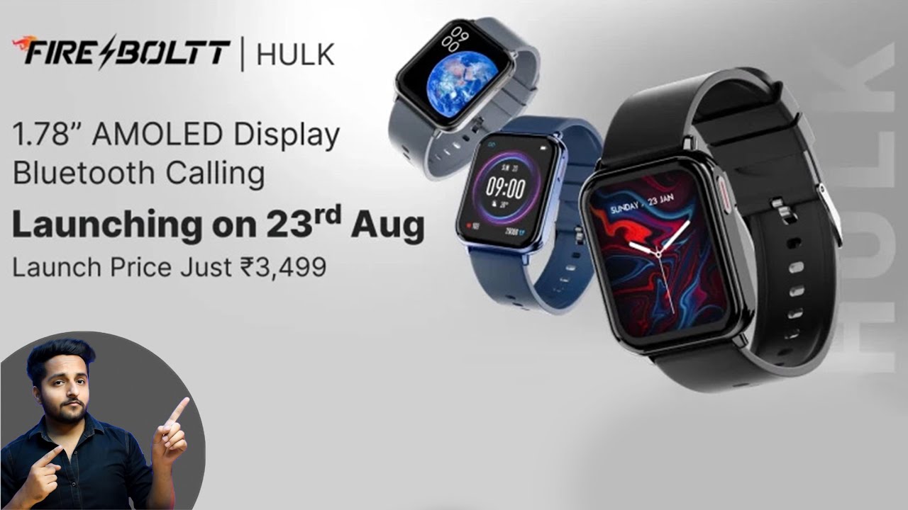 Fire Boltt Hulk Smartwatch | Best AMOLED + Calling ⌚ | Full Features ...