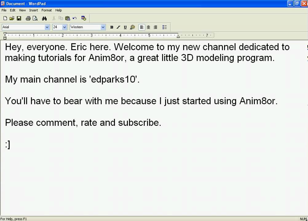 Welcome to Anim8or Tutorials - YouTube