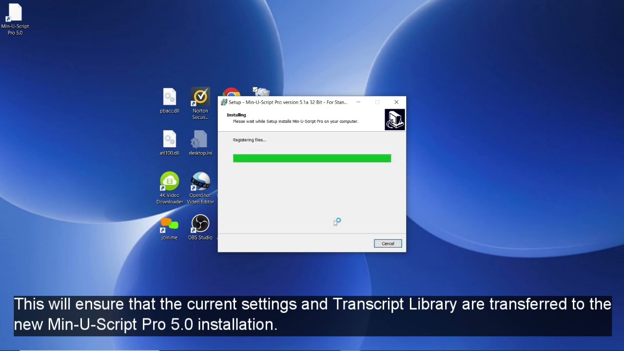 MUS Video Tutor Chapter 9 Transferring Min-U-Script Pro to another ...