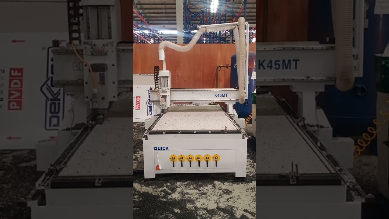 Cutting & Grooving ACP using CNC Router QUICK 1325 - YouTube