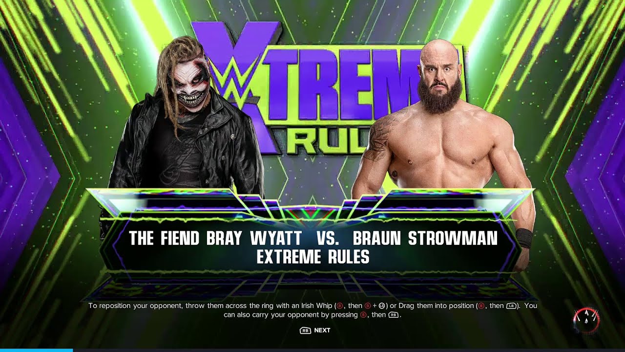 WWE 2K23 The Fiend Bray Wyatt Vs Braun Strowman - YouTube