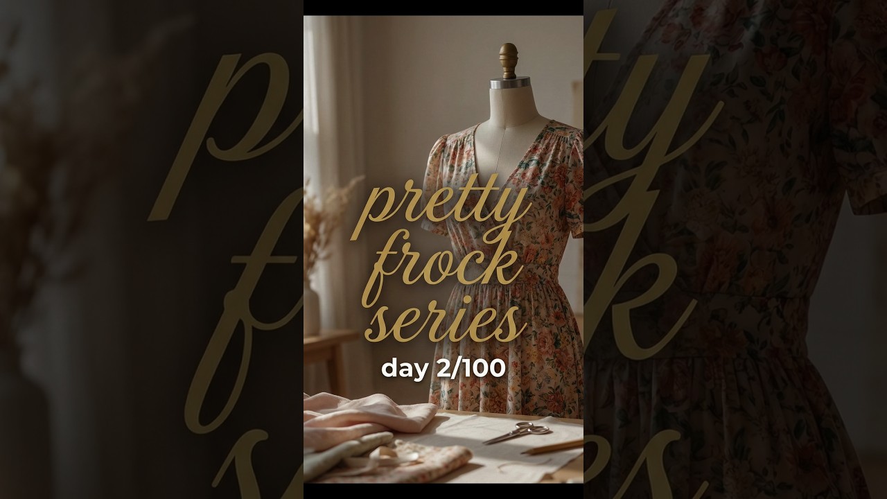 beautiful flared frock made from scratch - YouTube