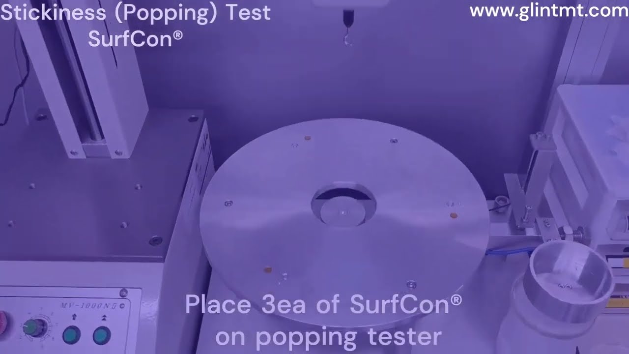 SurfCon® Slip Angle and Popping (Stickiness) Test - YouTube