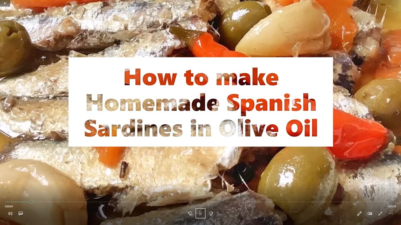 How to make Homemade Spanish Sardines in Olive Oil - YouTube