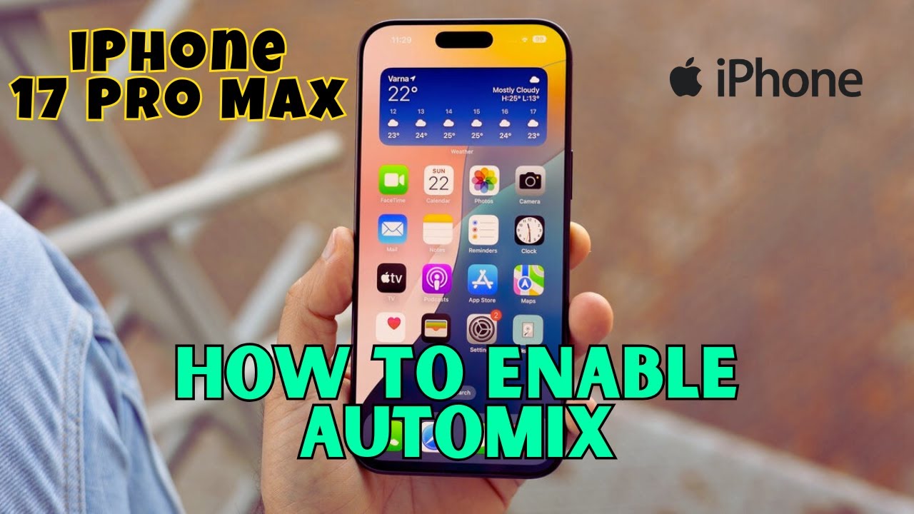 How To Enable AutoMix On iPhone 17 Pro Max #latest - YouTube