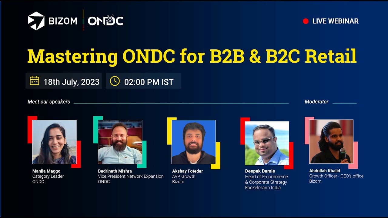 [Webinar] Mastering ONDC for B2B & B2C Retail - YouTube