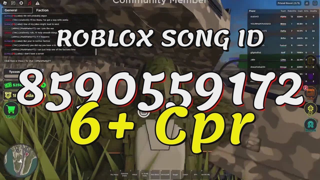 6+ Cpr Roblox Song IDs/Codes - YouTube