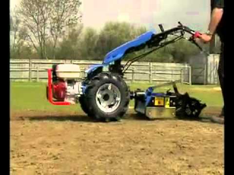BCS Power Harrow at UK Mowers Direct - YouTube