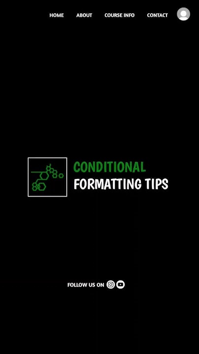 Conditional Formatting Trick | Excel Tips and Tricks #exceltipsandtricks - YouTube