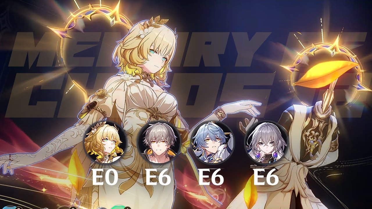 E0S1 Aglaea ER Rope with E6 supports - Honkai Star Rail MOC 12 showcase ...