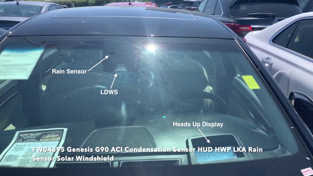 FW04695 Genesis G90 ACI Condensation Sensor HUD HWP LKA Rain Sensor ...