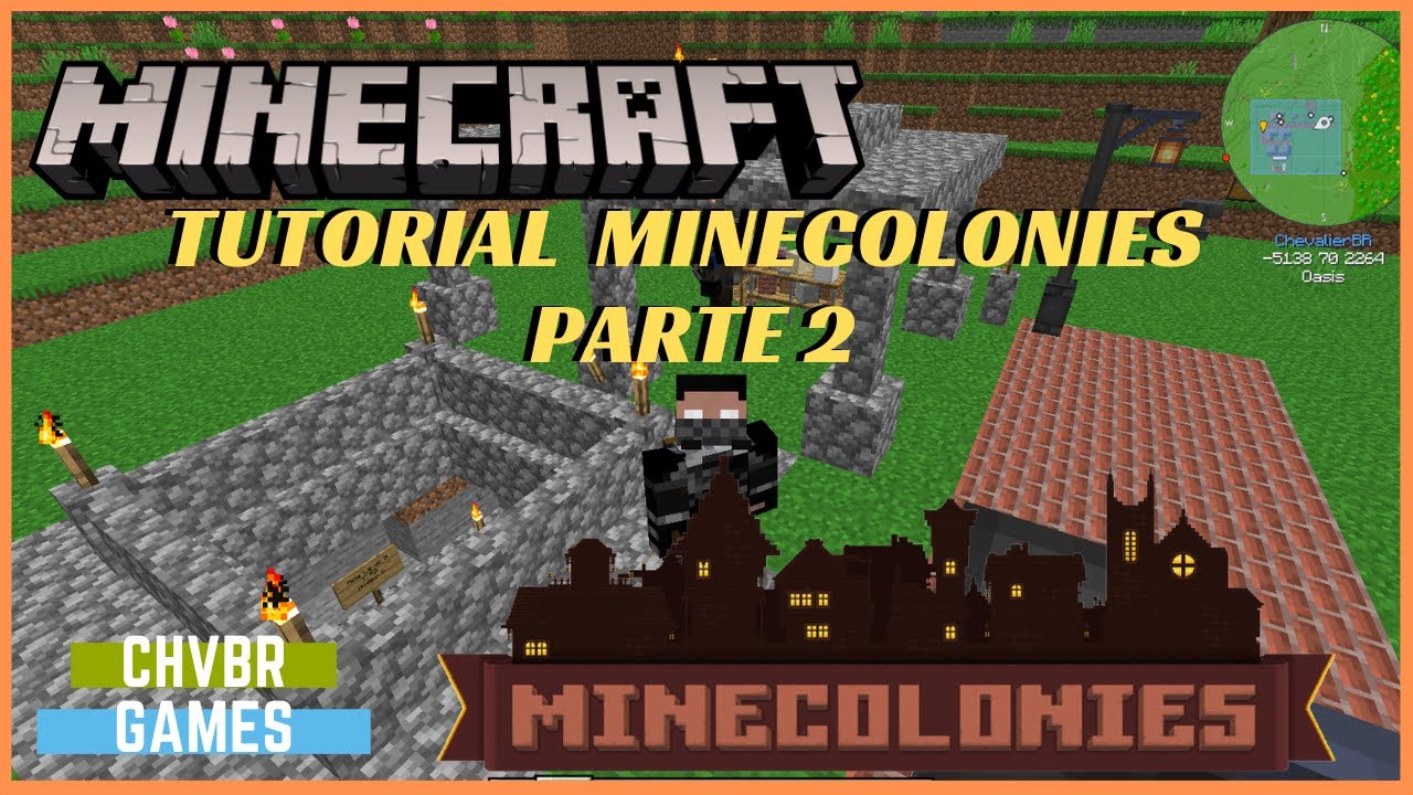 Tutorial Minecraft do mod Minecolonies parte 2 - Farmer e Miner - YouTube