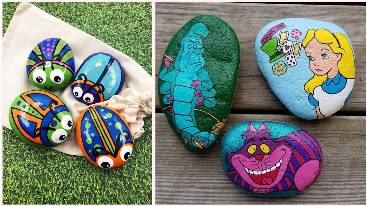 50 best # pebble painting ideas l easy pebble painting ideas - YouTube