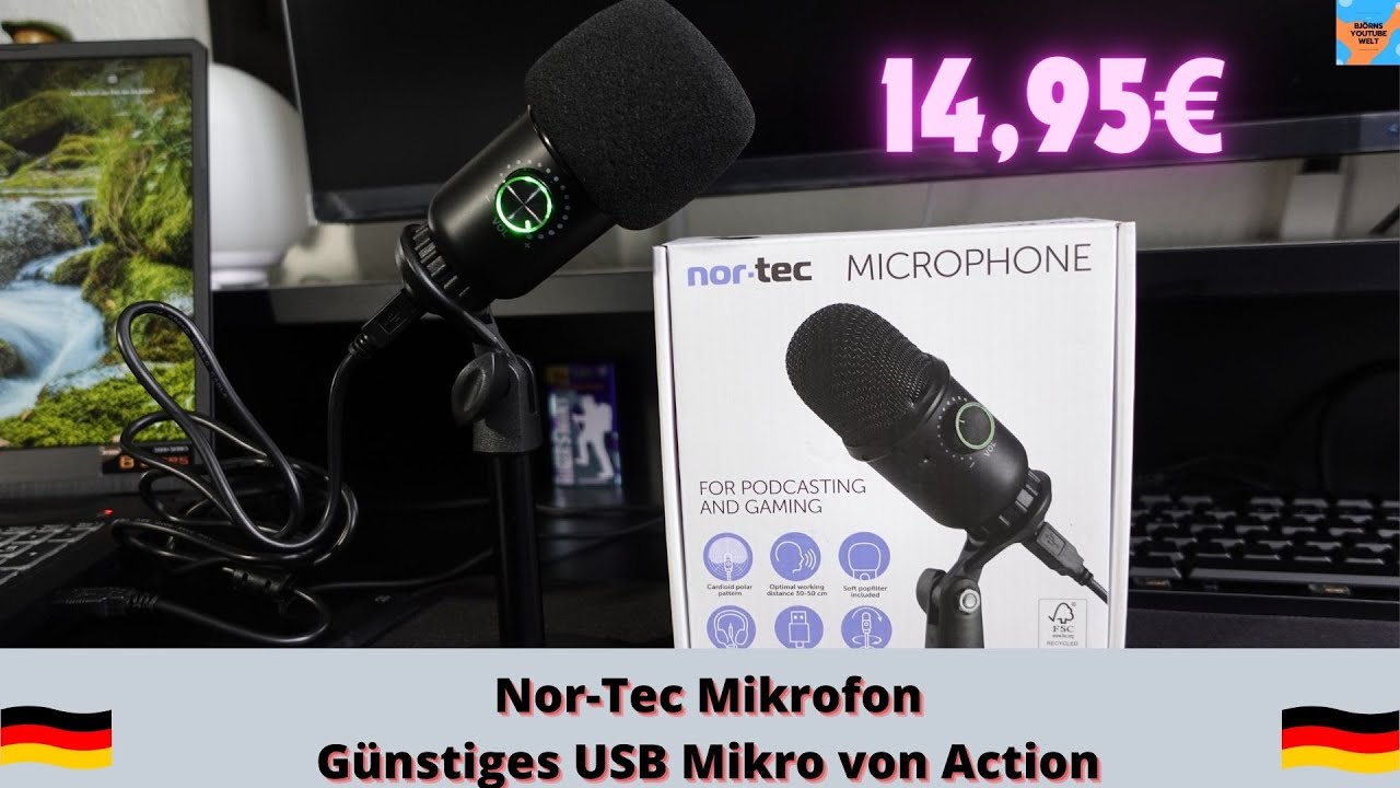 Günstiges Mikro von Action Nor-tec Tisch Mikrofon USB für 14,95 ...