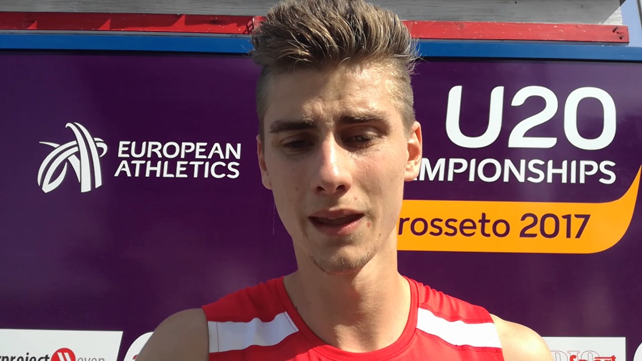 David Ryba obsadí na MEJ v Grossetu 9. místo na 110 m překážek - YouTube