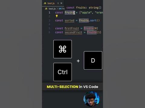 Multi-Selection in VS Code #vscode #shorts vscode - YouTube