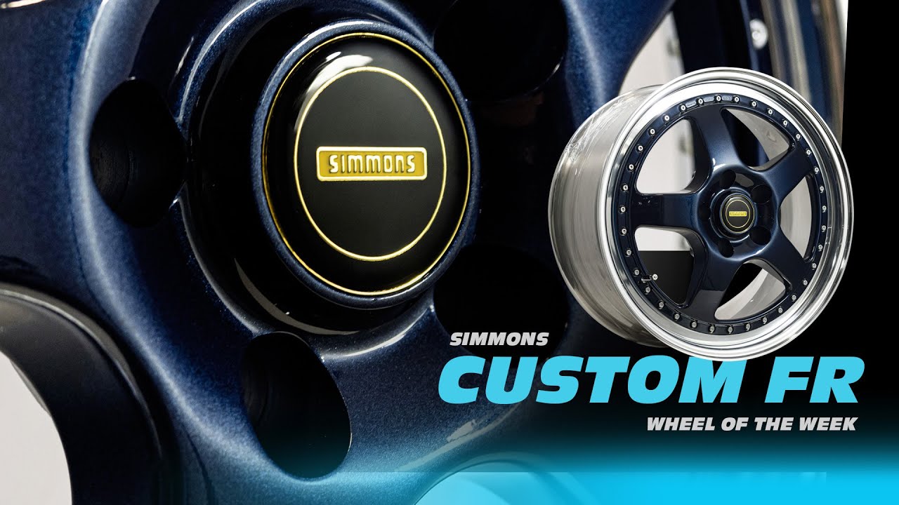 Custom Simmons FR in Vl blue 💙 💚💙 Amazing wheel colour!! - YouTube