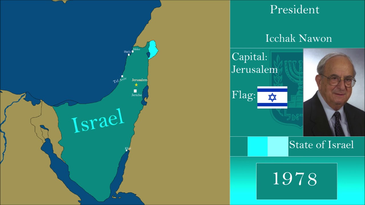 The history of Modern Israel: every year - YouTube