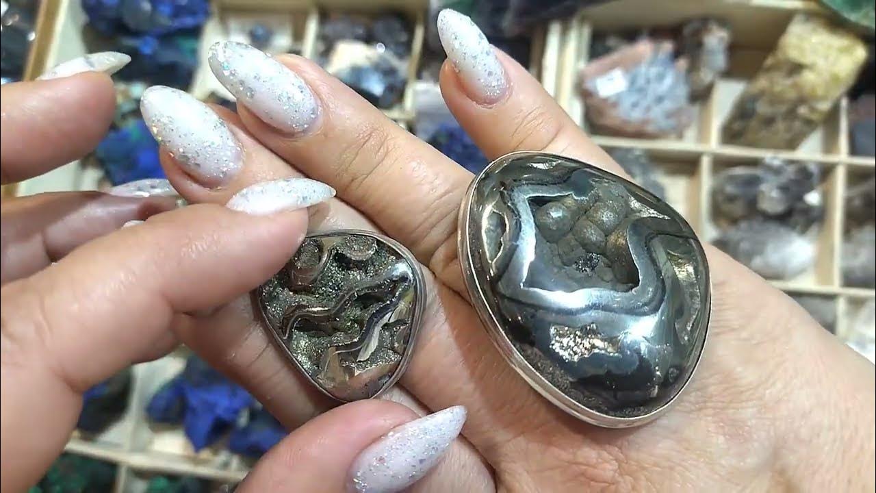 Королевские кольца Нашего производства из натуральных камней - YouTube