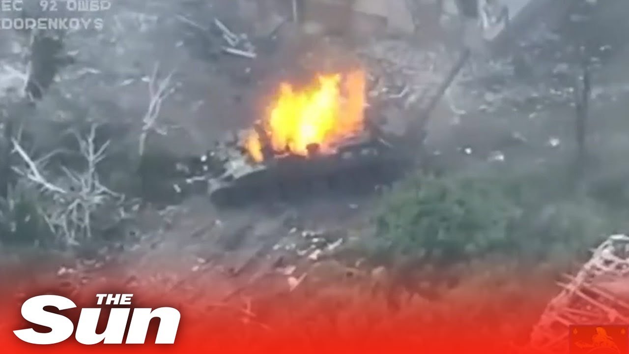 Ukrainian forces blow up Russian self-propelled heavy mortar in huge ...