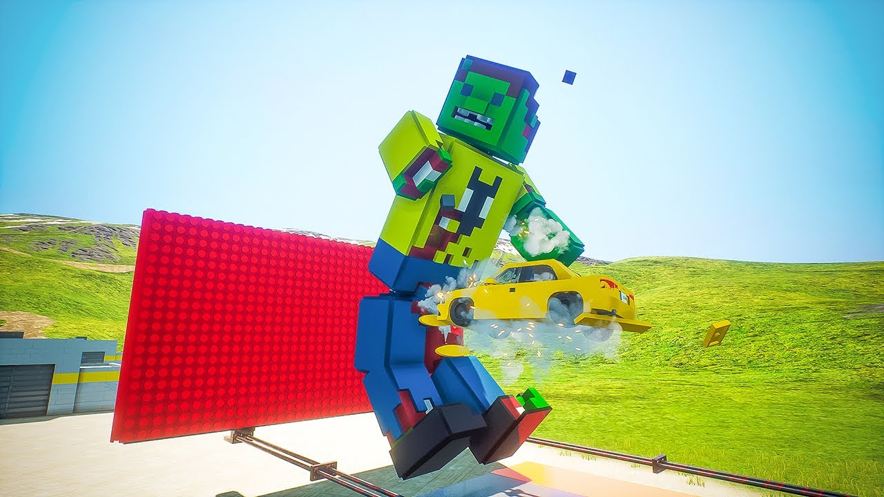 Lego Ragdolls VS Explosive Wall | Brick Rigs - YouTube