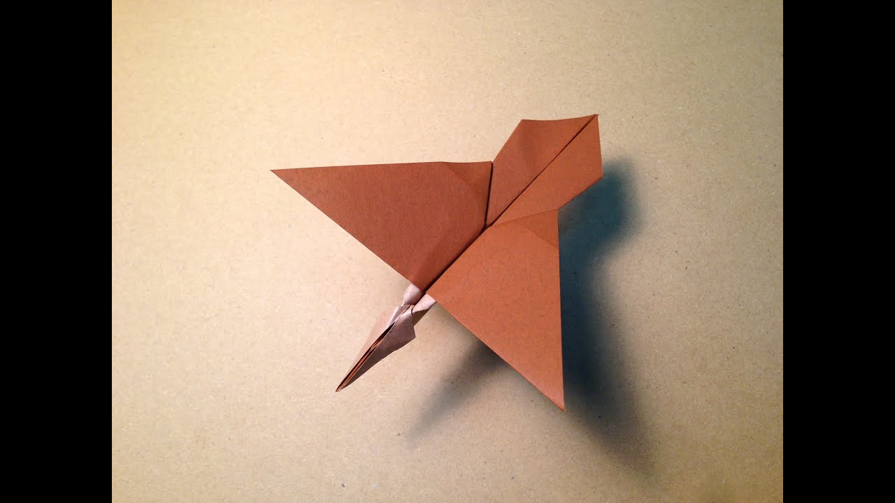 How to make an Origami Plane / Woodpecker - YouTube