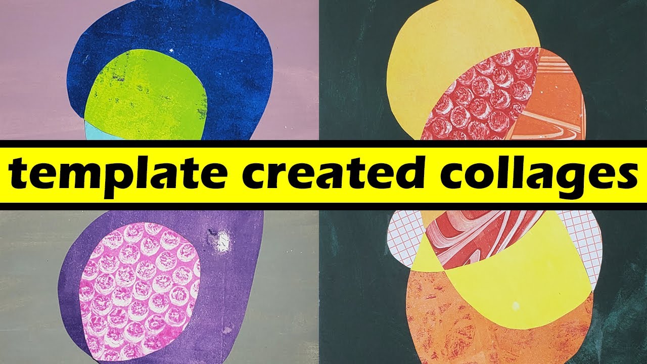 Creating collages using a template technique inspired by ...