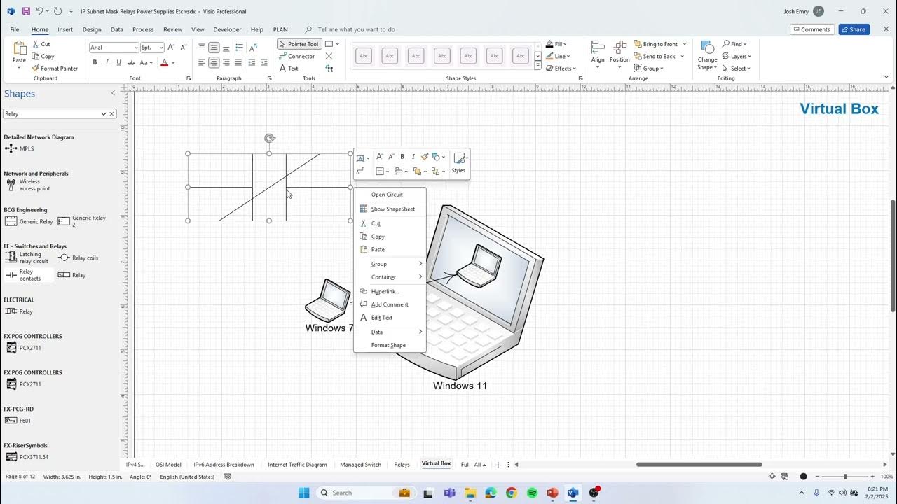 Microsoft Visio Right-Click Shortcuts - YouTube