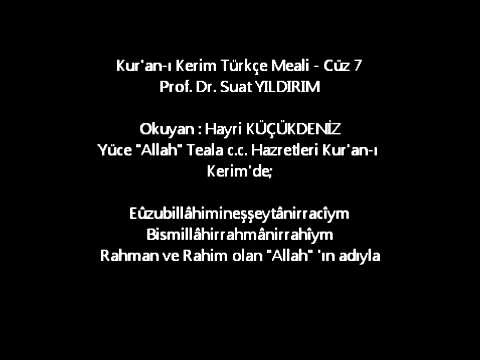 Kur'an-ı Kerim Türkçe Meali - Cüz 7
