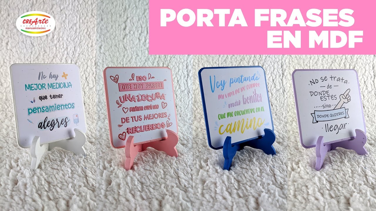 Porta Frases en MDF (próximamente) - YouTube