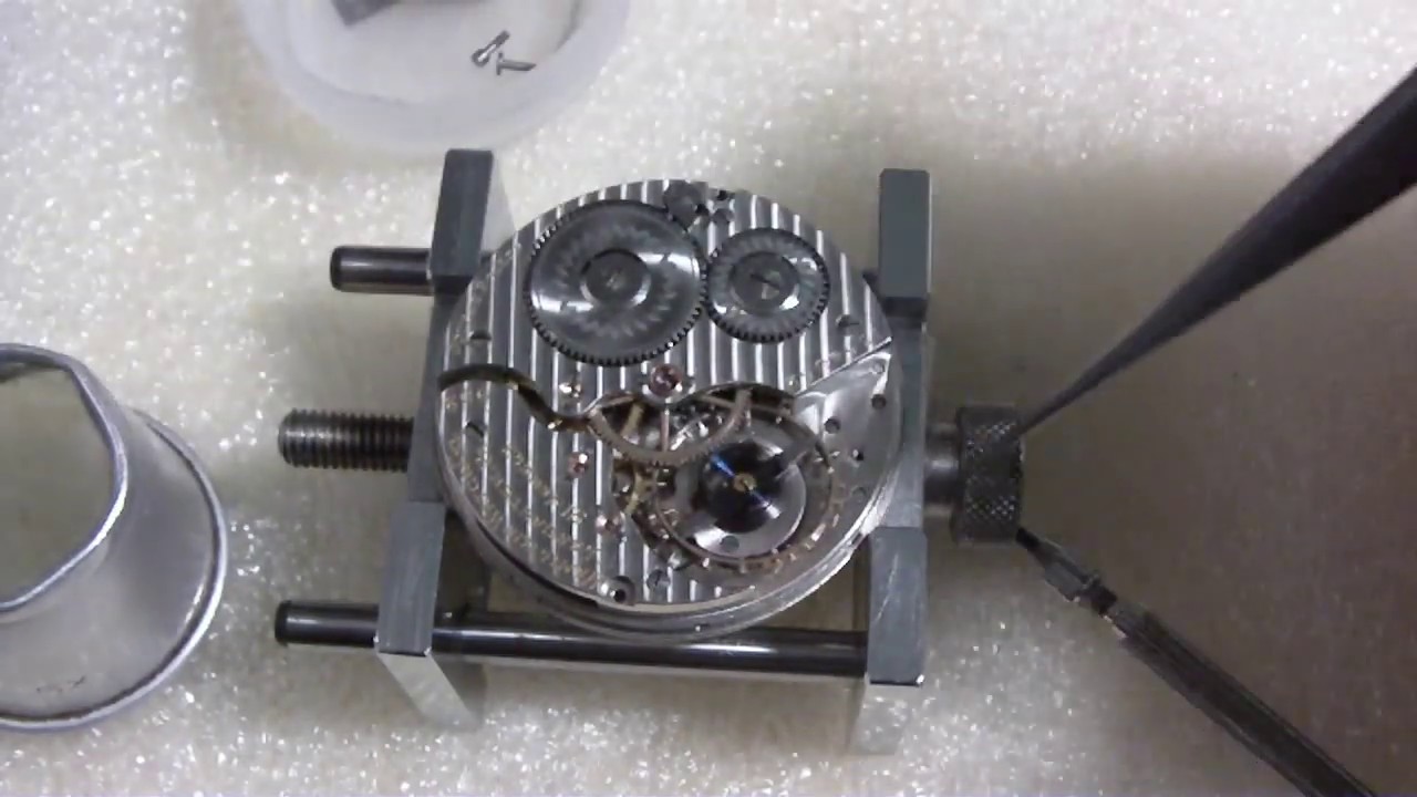 Balance staff replacement Part 1, Hamilton 992 - YouTube