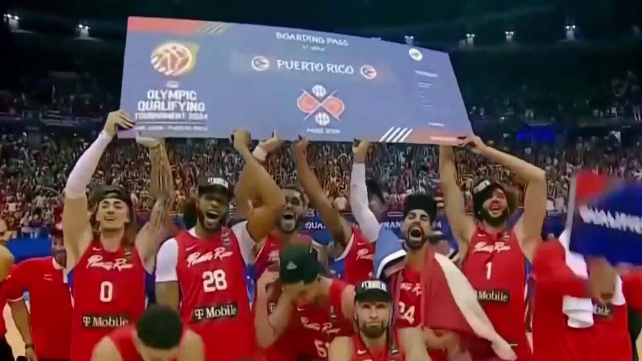 Puerto Rico gana el pase a las olimpiadas con el baloncesto - YouTube