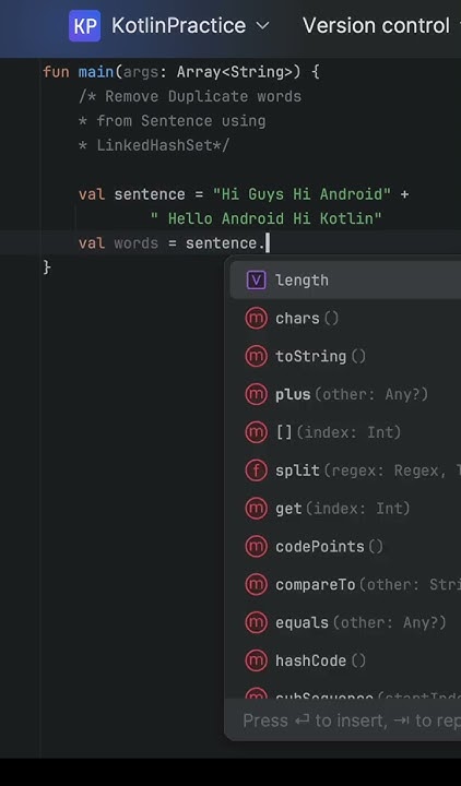 Remove Duplicate Words From The Sentence Using Linkedhashset In Kotlin Shorts Beginners