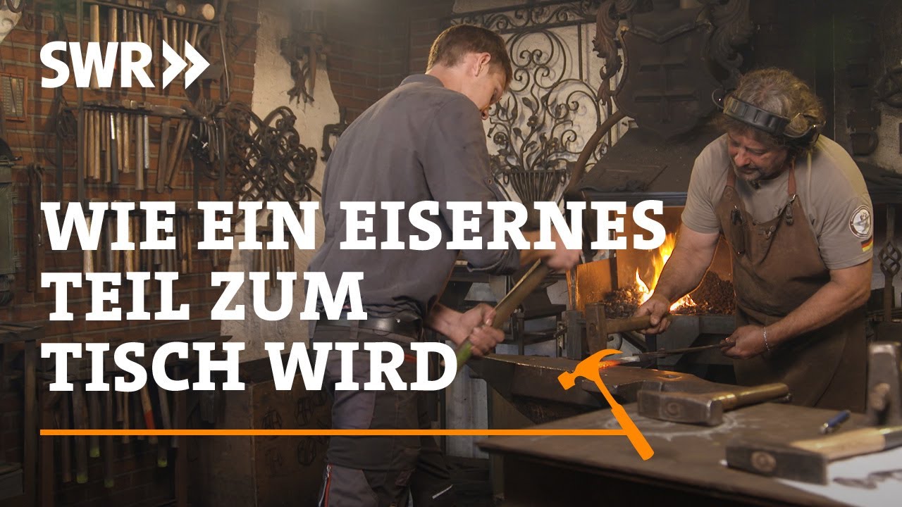 Wie man ein eisernes Teil zum Tisch umfunktioniert | SWR Handwerkskunst ...
