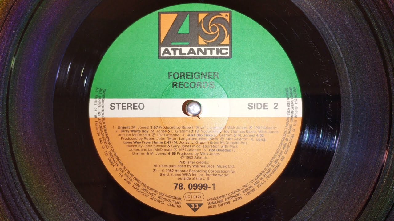 Foreigner - Urgent #music #vinyl #nostalgia - YouTube