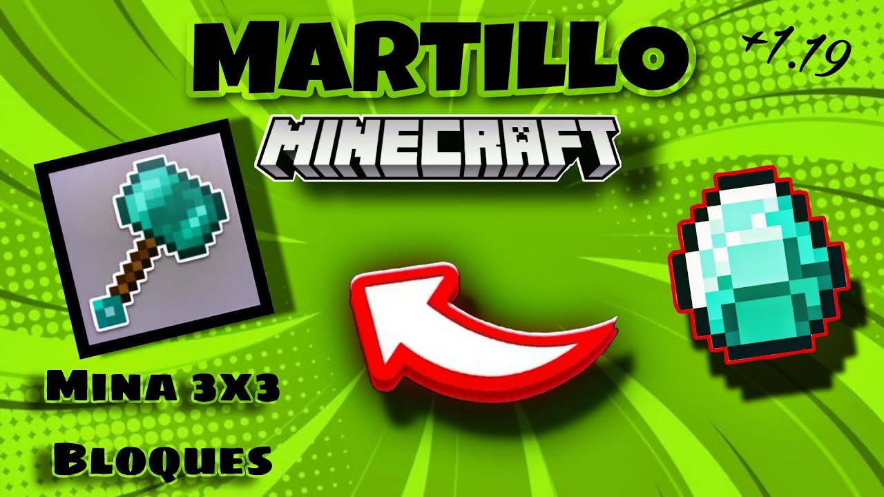 Martillo Addon para Minecraft Bedrock 1.19 (Mina 3x3/Encantamientos ...