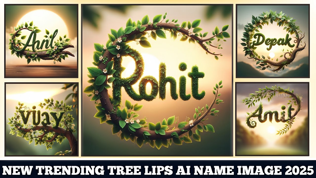 New Trending (TREE LIPS AI) Name Image 2025 || Ai name image videos ...