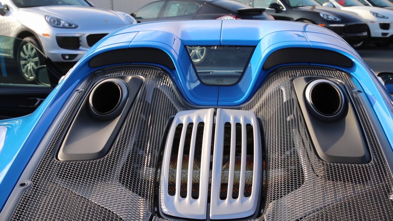 Porsche 918 Spyder in Voodoo Blue HD in Austin, TX - YouTube