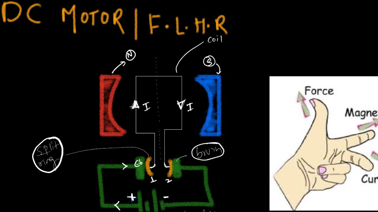 Dc Motor & Flemings Left Hand Rule Explained @IbLeap #science #ig # ...