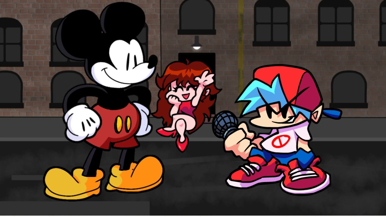 Mickey mouse meets Boyfriend & Girlfriend ( Friday Night Funkin ...