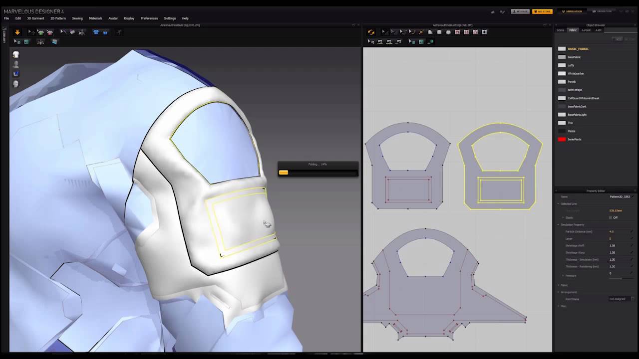 Marvelous Designer 4 Tutorial: Create a Space Suit: Part 4 - YouTube