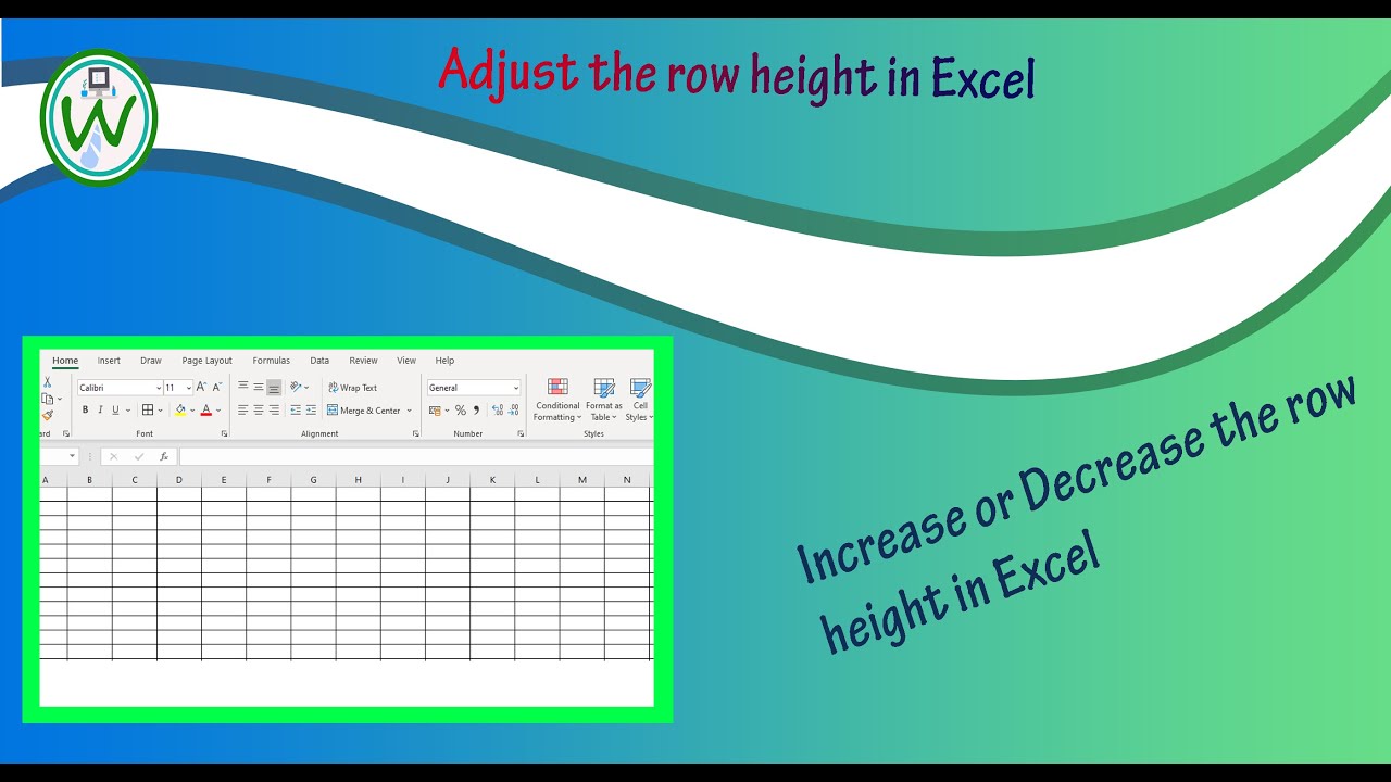 How To Adjust The Row Height In Excel YouTube how-to-adjust-the-row-height-in-excel-youtube