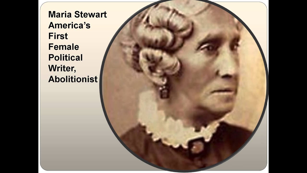 Maria Stewart Americas First Political Writer - YouTube