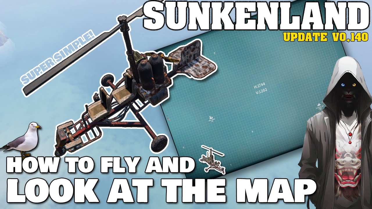 SUNKENLAND | How To Look At The Map While Flying - YouTube