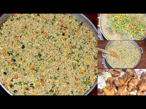 How To Cook Fried Rice | Party Fried Rice For 20 People. - YouTube