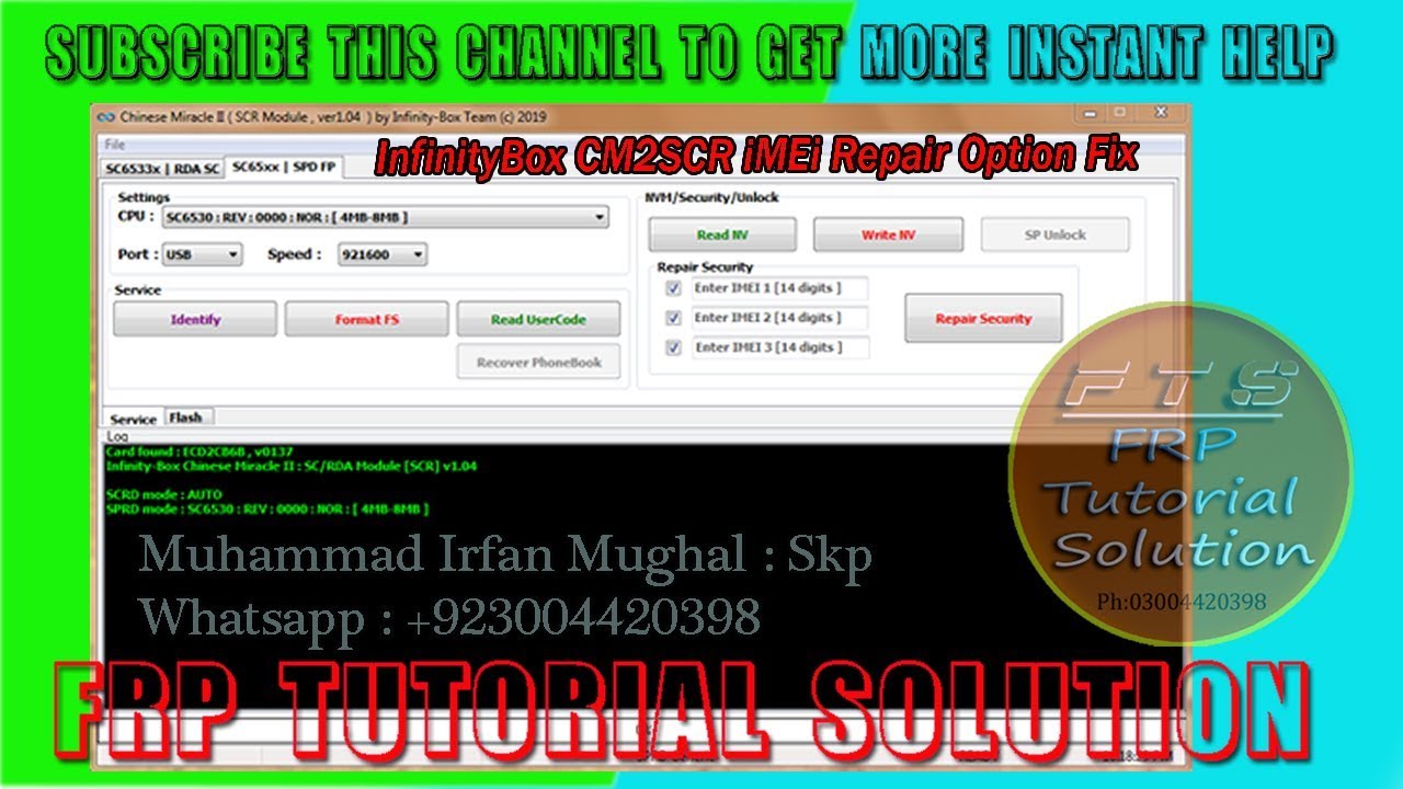 InfinityBox CM2SCR iMEi Repair Option Fix File Free 100% Ok - YouTube