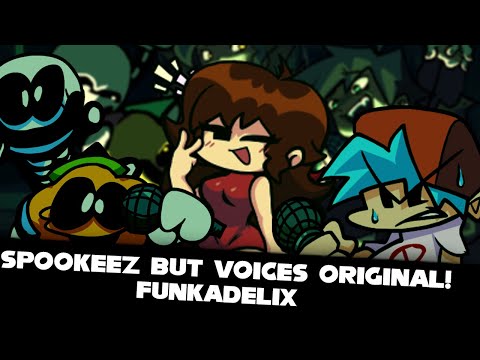FNF | SPOOKEEZ BUT VOICES ORIGINAL! | FUNKADELIX FNF | Mod/Hard/Gameplay  |