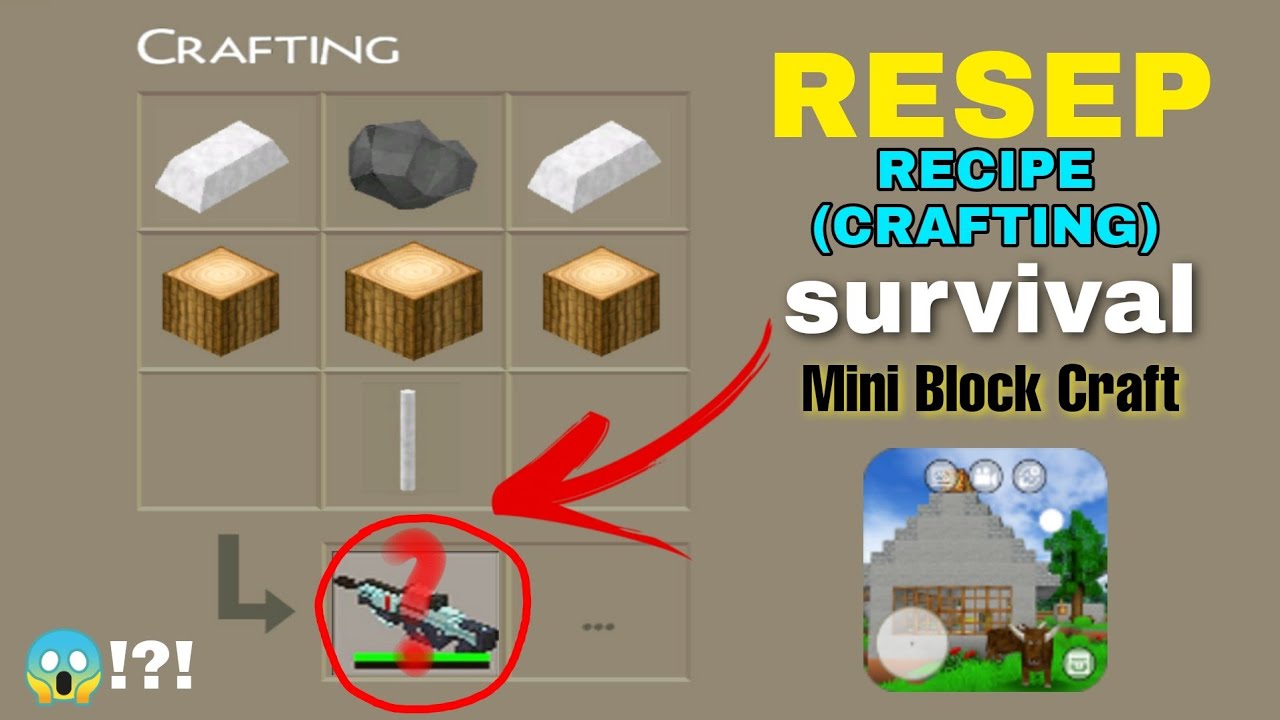 RESEP SURVIVAL MINI BLOCK CRAFT (CRAFTING) - YouTube