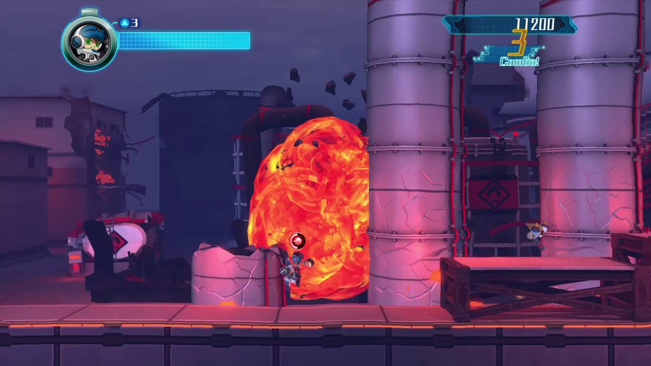 Mighty No. 9 vs. Mighty No. 1 Pyrogen (Hard) - YouTube