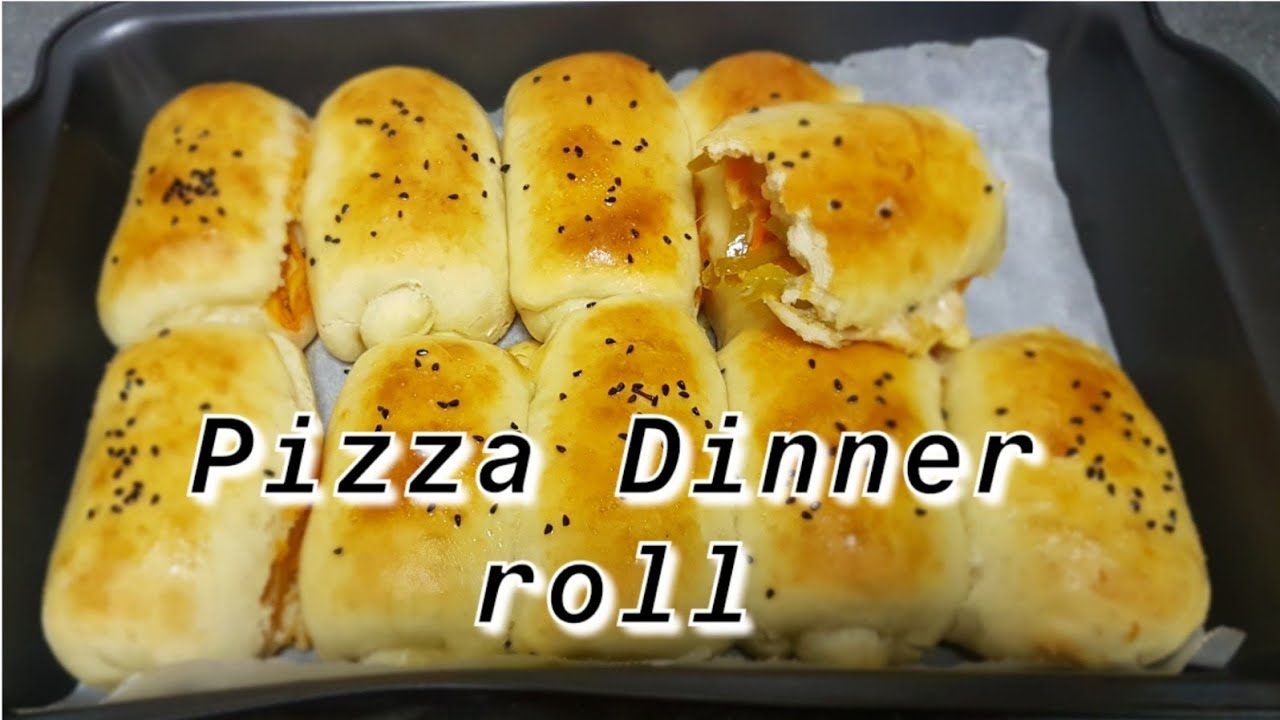 Pizza dinner roll by safeena pakistani mom,,pizza dinner roll full ...